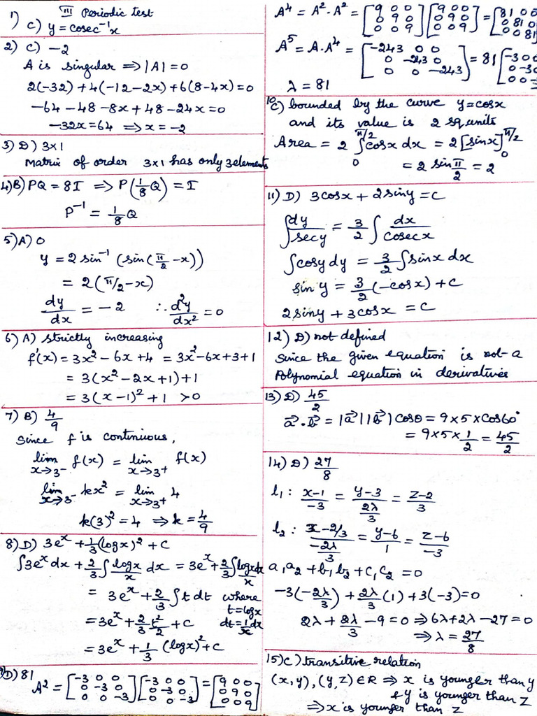 Periodic Test III | PDF