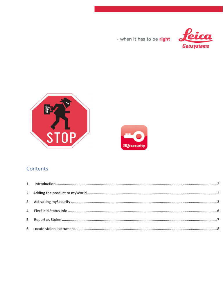 How To Use Mysecurity - Leica | PDF | Microsoft Windows | System Software