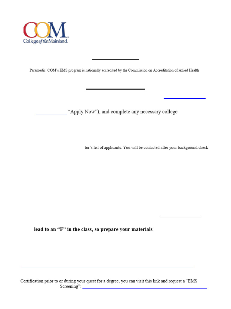 EMS-Program-Ifno-Packet-08-2021 | PDF | Criminal Record | Emergency ...