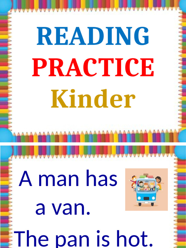 Practice English Reading Kindergarten | PDF