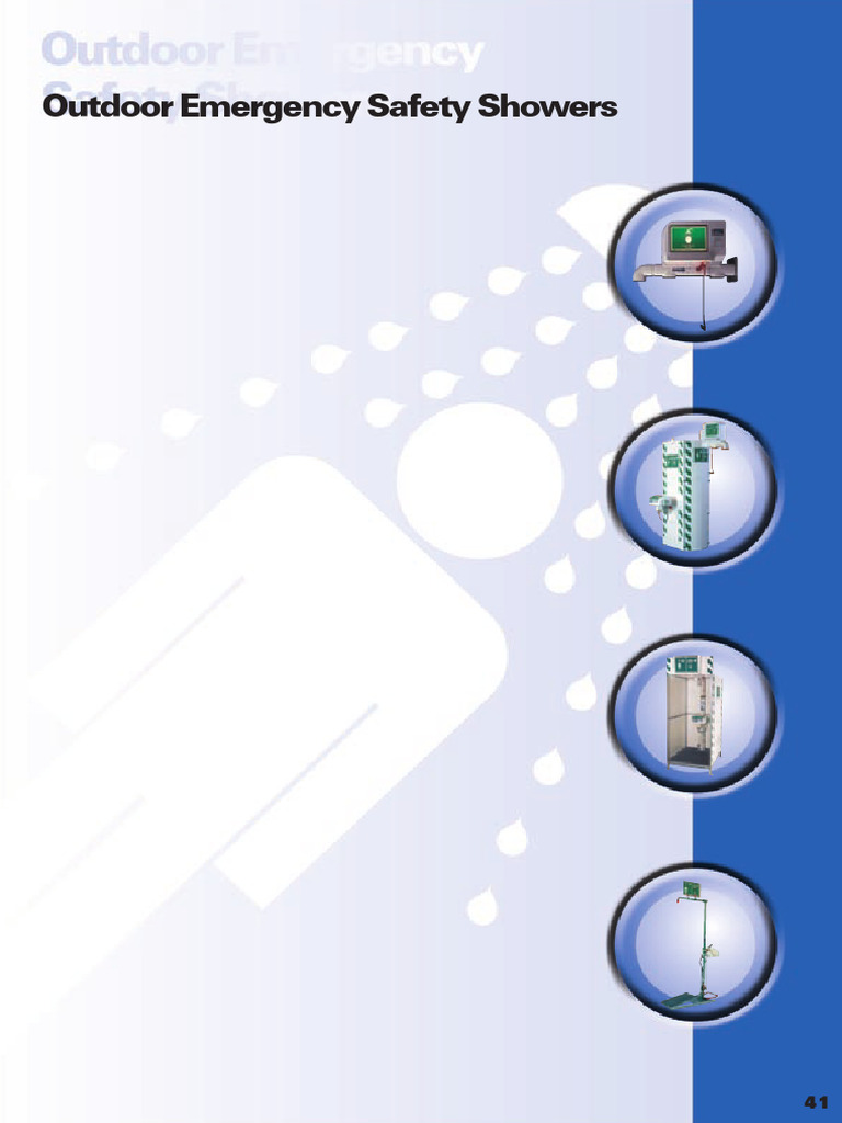 Outdoor Emergency Safety Showers Guide | PDF | Shower | Water