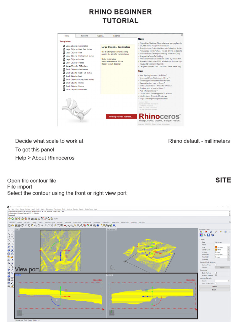 Beginners-Rhino-Tutorial | PDF
