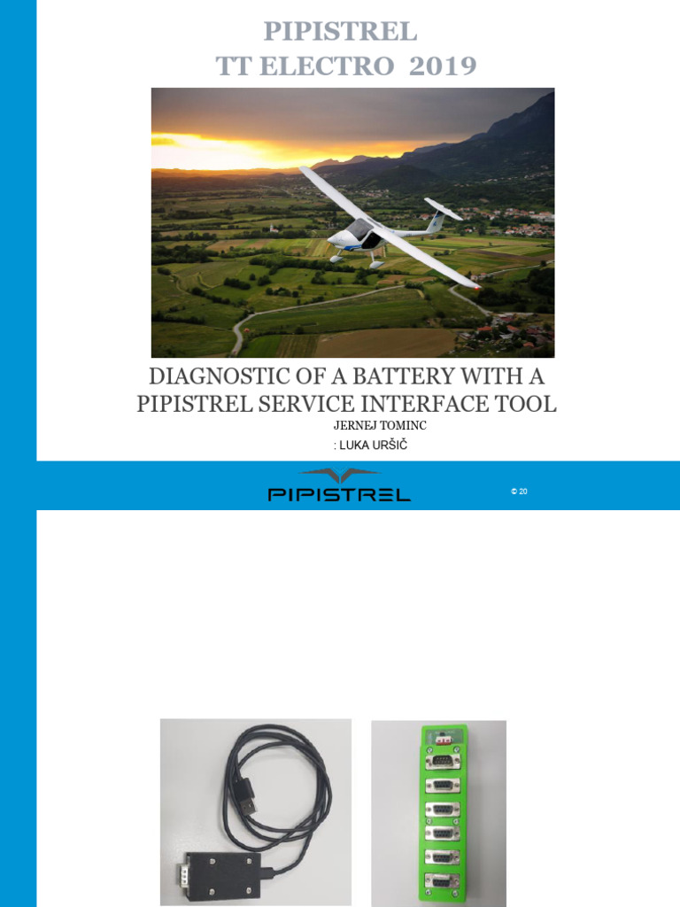 Diagnostic of A Battery With A Pipistrel Service Interface Tool | PDF ...