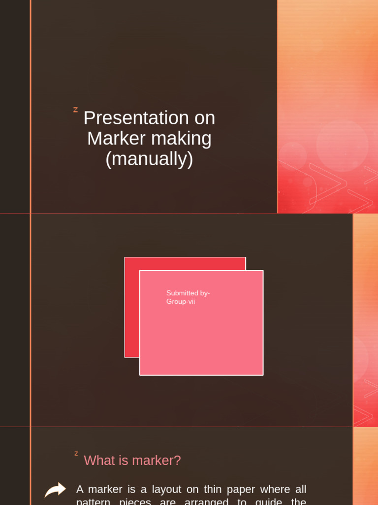 Presentation on Marker Making (Manually) | PDF | Textiles