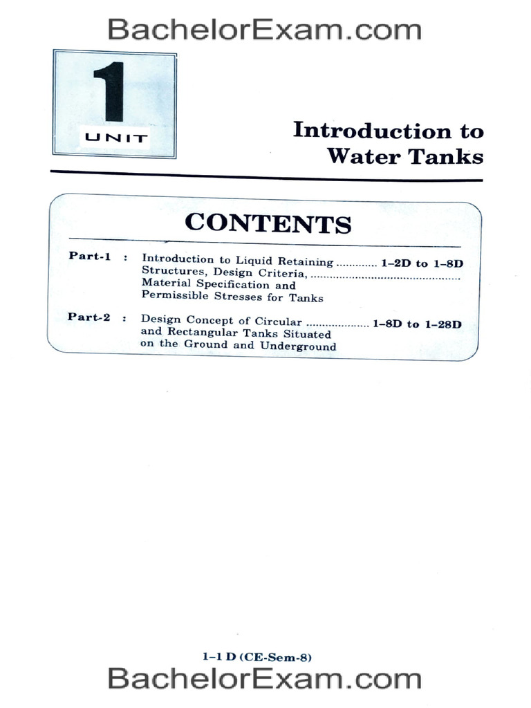 Advanced Design of Water Tanks | PDF | Concrete | Strength Of Materials