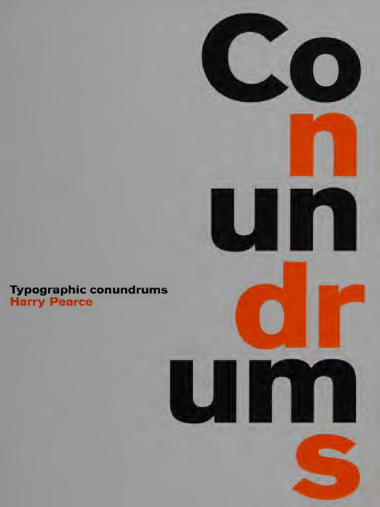 Conundrums-Typographic Conundrums | PDF