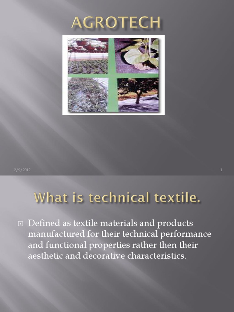 AGROTECH | PDF | Nonwoven Fabric | Textiles