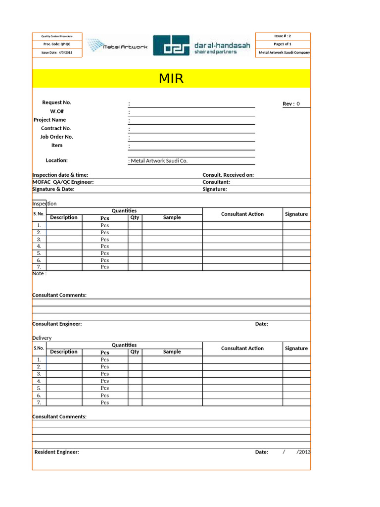09 - Manufacturer Inspection Report | PDF