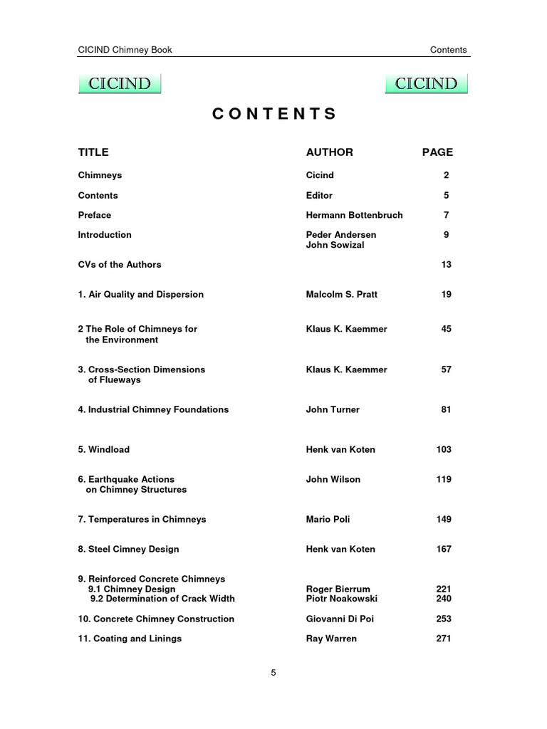 CICIND Industrial Chimney Design Guide | PDF | Building Technology ...
