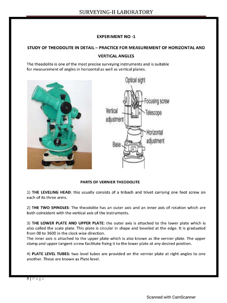 Surveying II Lab Manual(1) | PDF