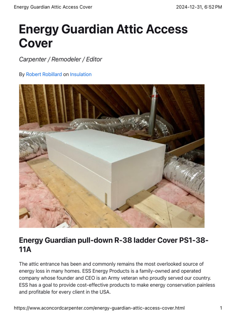 Attic Energy-Guardian-Attic-Access-Cover - HTML | PDF | Building ...