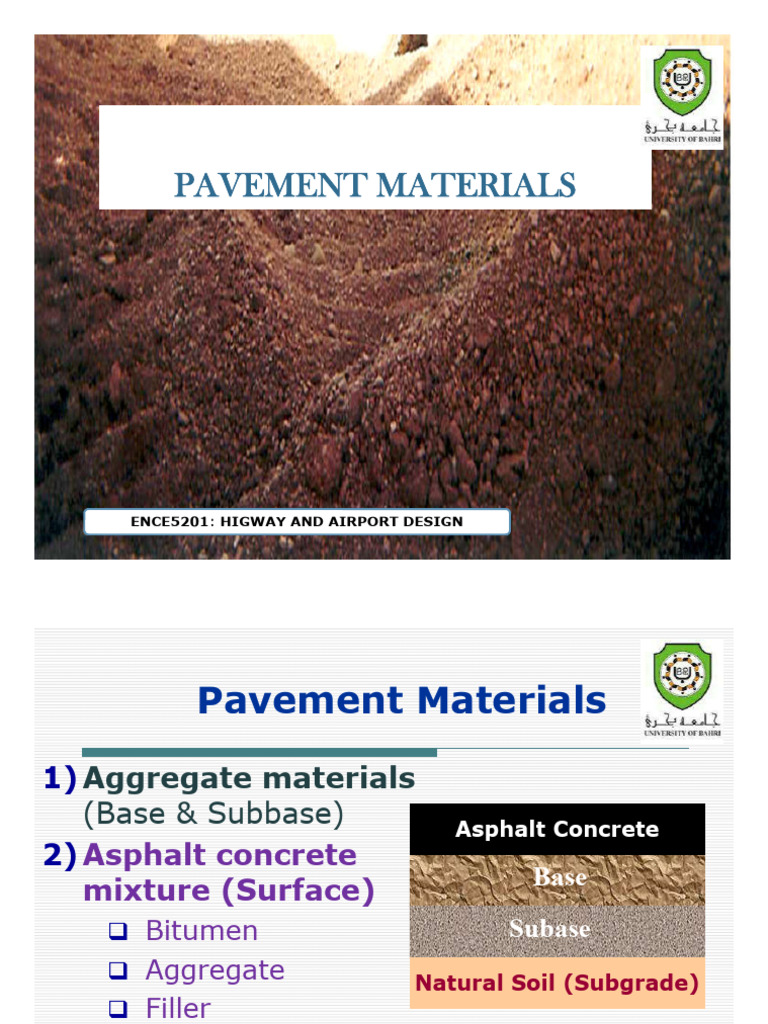 Lecture 6 - Highway and Airport Design | PDF | Construction Aggregate ...