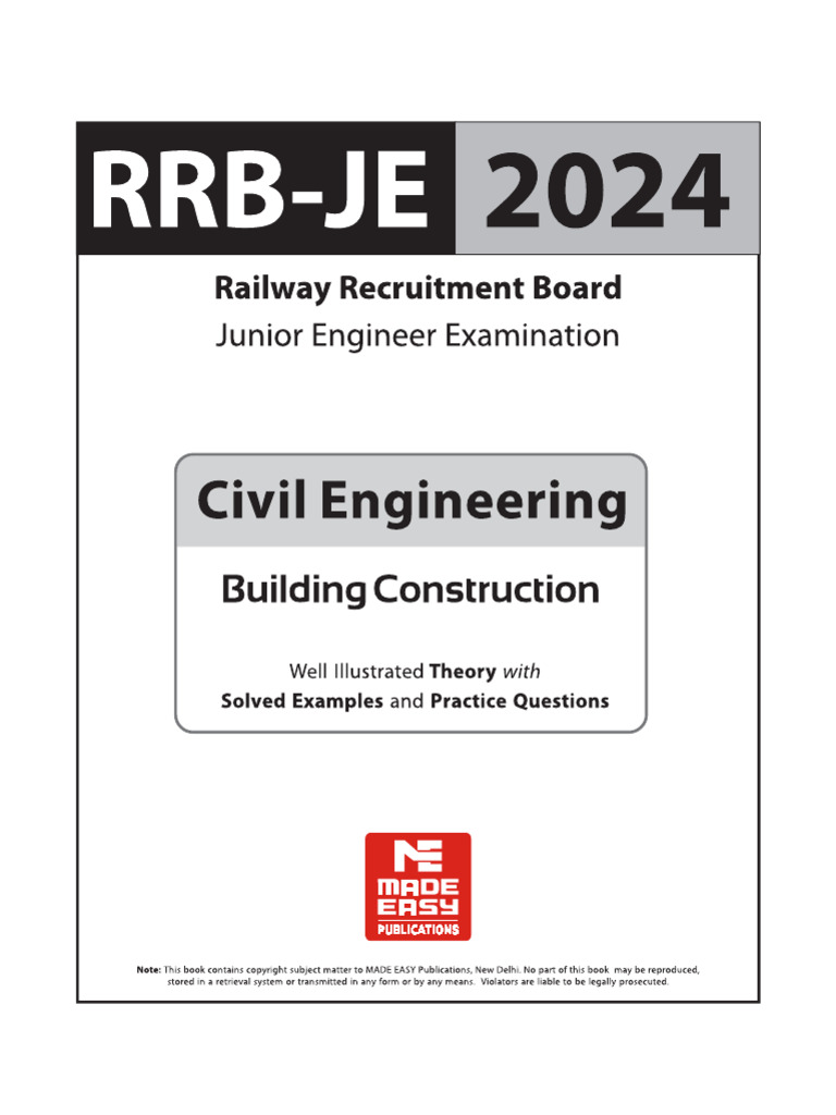 Building Construction (RRB-JE) (PG 137) | PDF