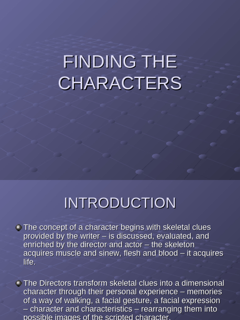 Character Development in Film Directing | PDF | Emotions | Psychology