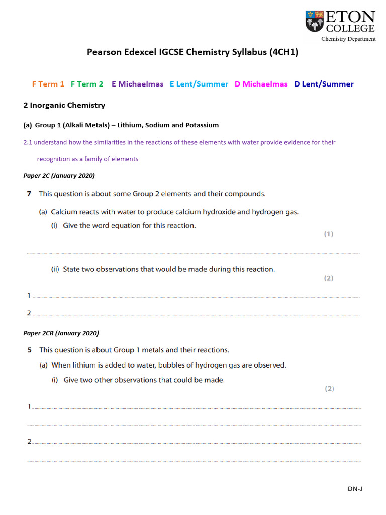 (A) Group 1 (Question Paper) | PDF