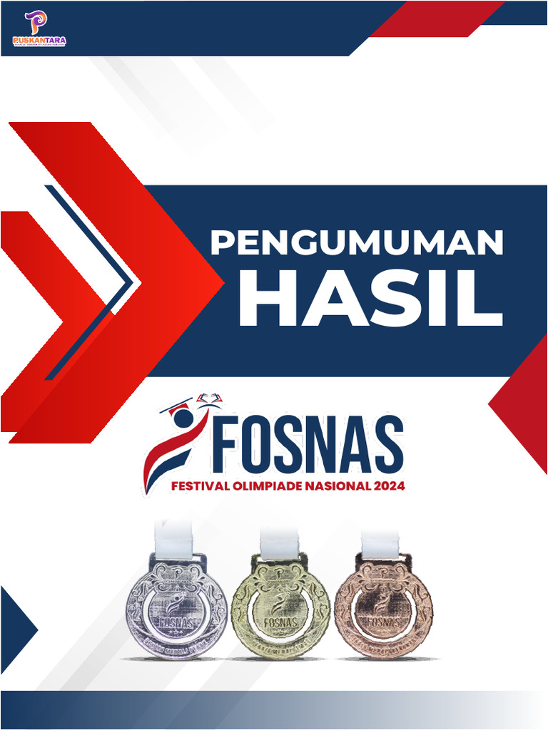 17 PENGUMUMAN FOSNAS 2024 JENJANG SMA_241112_103614-1 | PDF