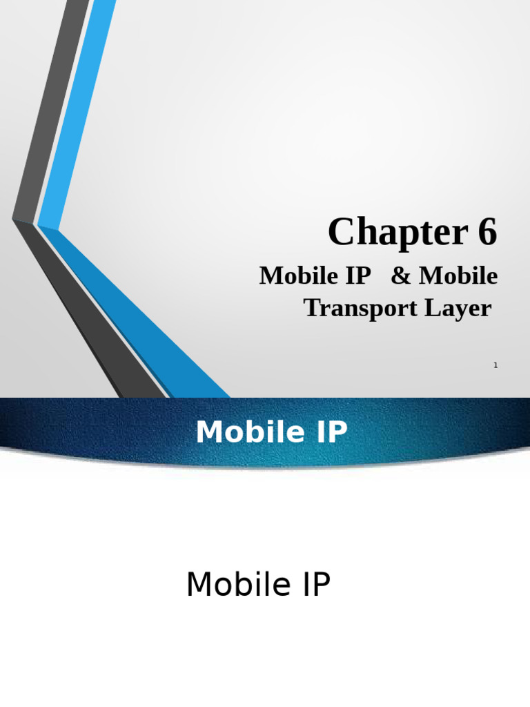 Chapter 6- Mobile Network Layer | PDF | Transmission Control Protocol ...