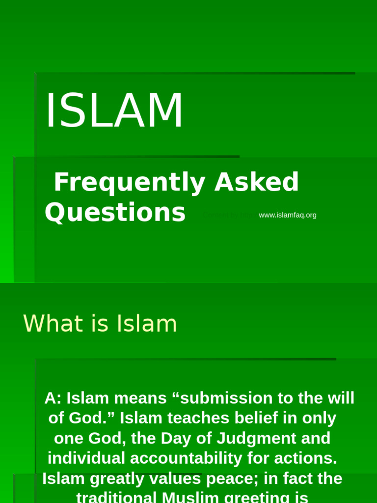 Frequently Asked Questions | PDF | Prophets And Messengers In Islam ...