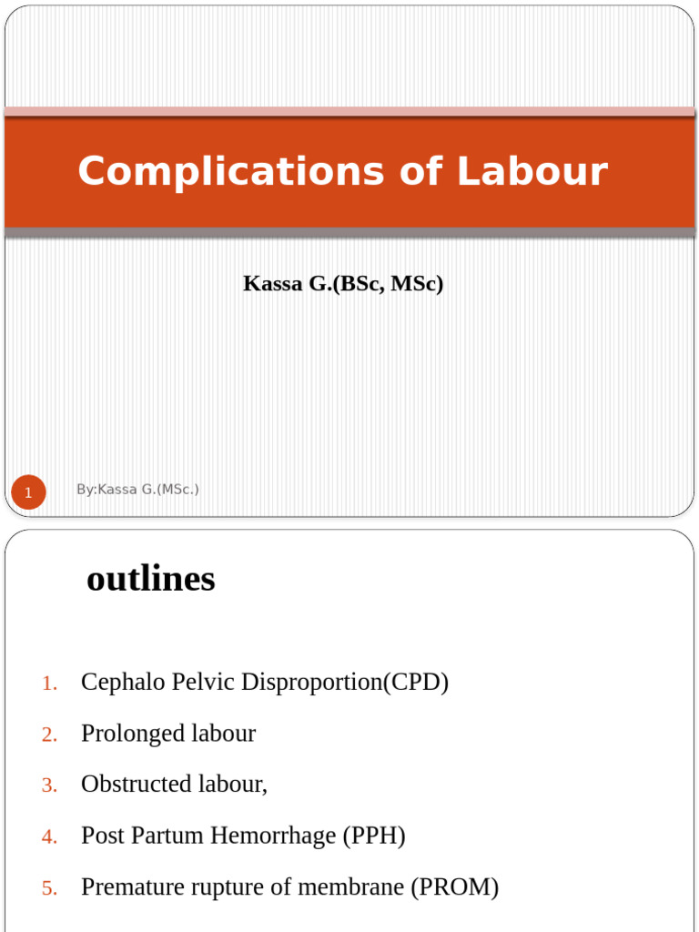 2. Complications Of Labour | PDF | Childbirth | Preterm Birth