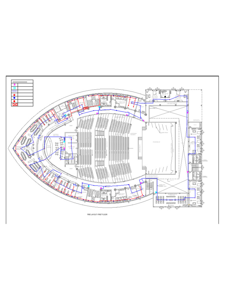 First Floor Fire Layout Plan | PDF | Hazards | Public Safety
