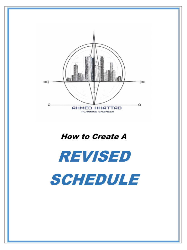 Revised Schedule | PDF