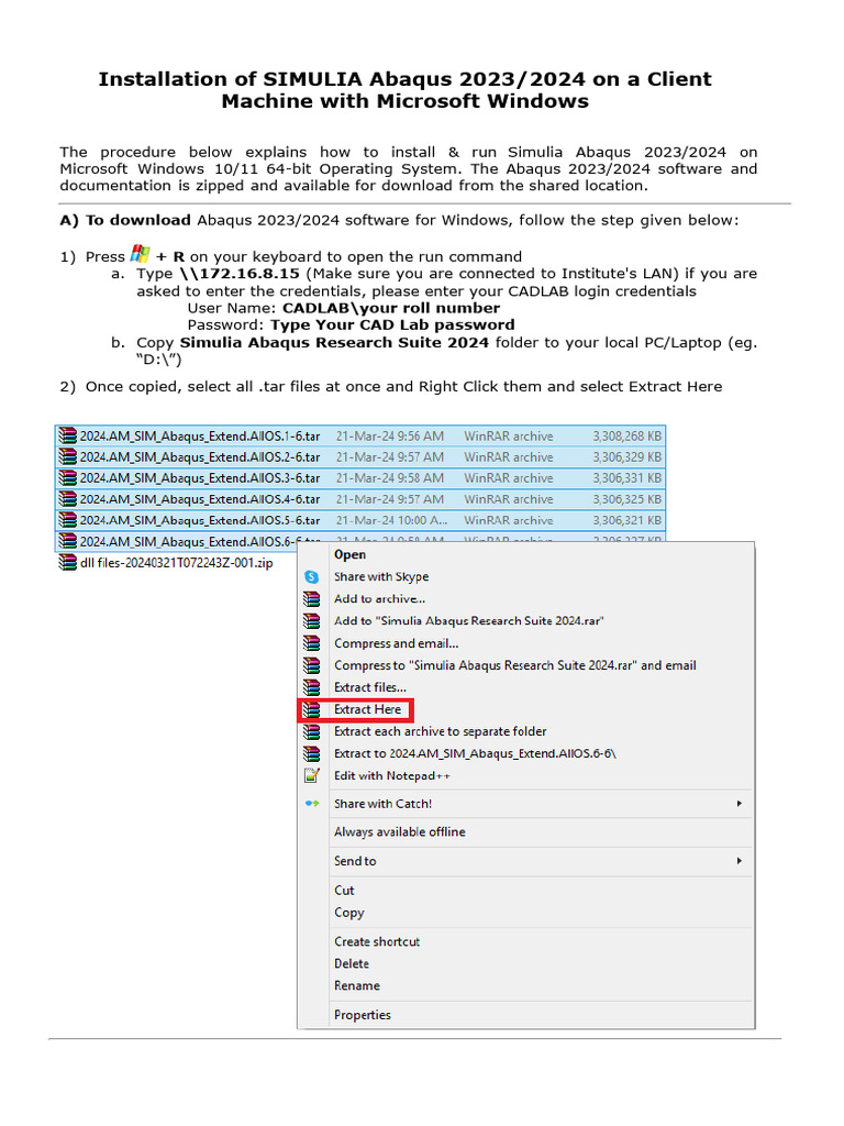 Simulia Abaqus Client Installation Process | PDF