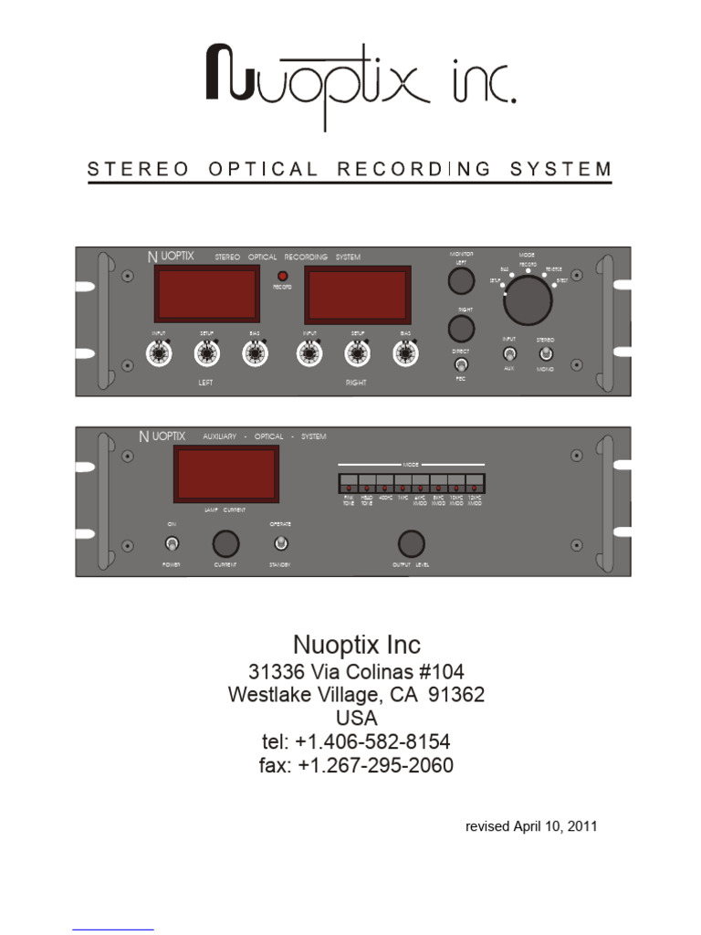 stereo_optical_recording_system | PDF | Amplifier | Equalization (Audio)