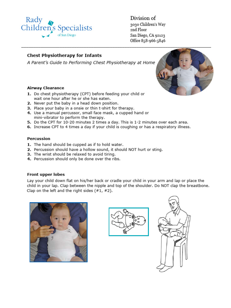 Infant Chest Physiotherapy Guide | PDF