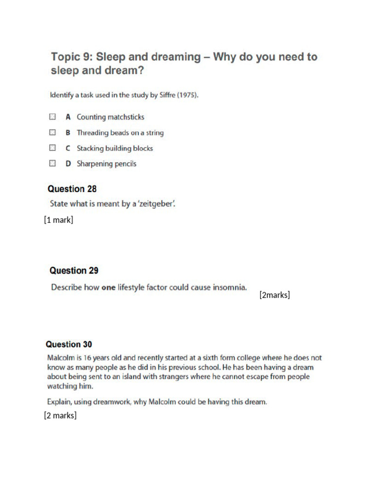 Sleep and Dreaming | PDF