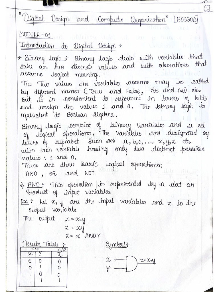 DDCO Module 1 notes | PDF