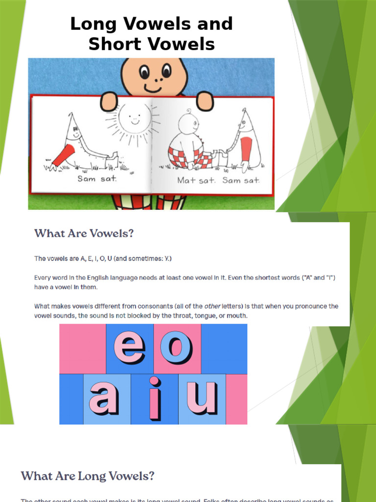 Long and Short Vowels | PDF