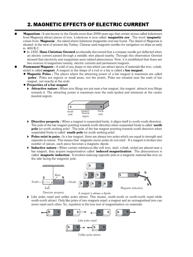 Magnetism Basics for Students | PDF | Electromagnetic Induction | Alternating Current