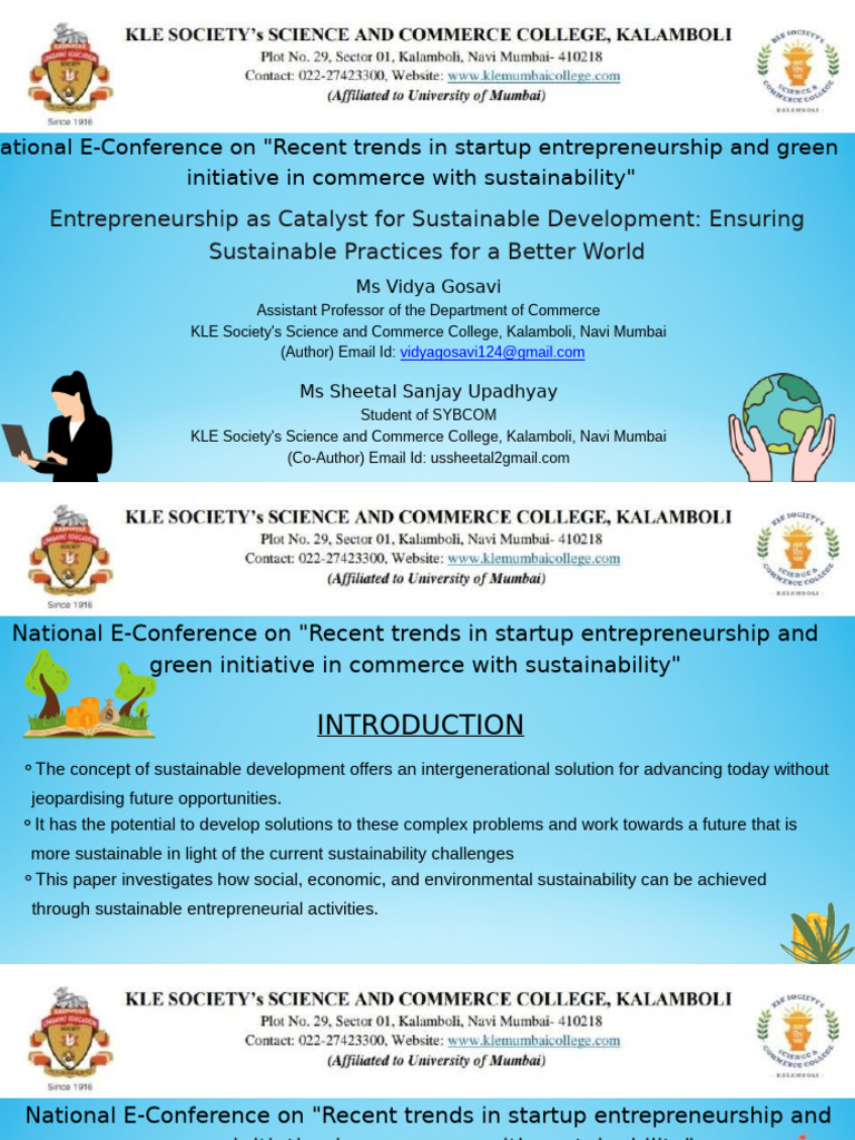 58 SYBCOM - National E - Conference Research Paper Presentaion | PDF ...