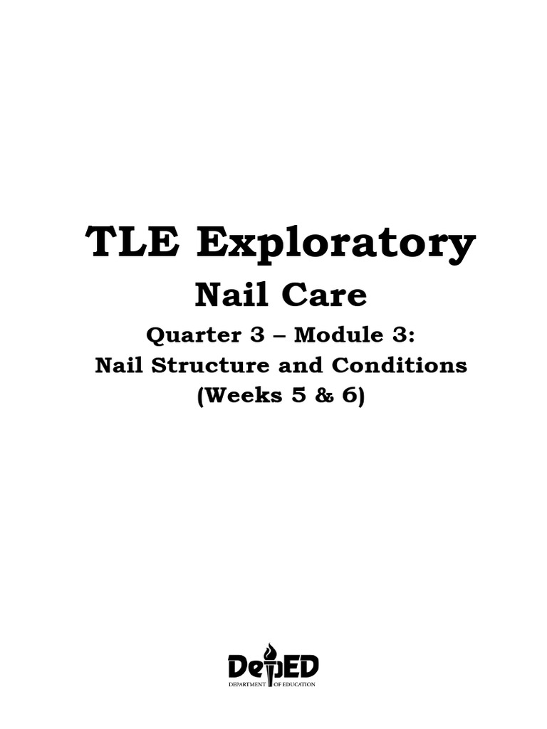 TLE Nailcare8 Q3M3Weeks5 6 OK | PDF | Nail (Anatomy) | Integumentary System