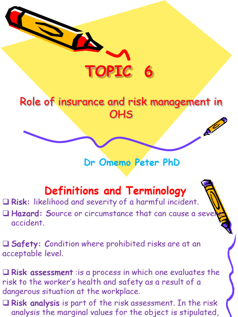 TOPIC 6-Role of Insurance and Risk Management in OHS | PDF ...
