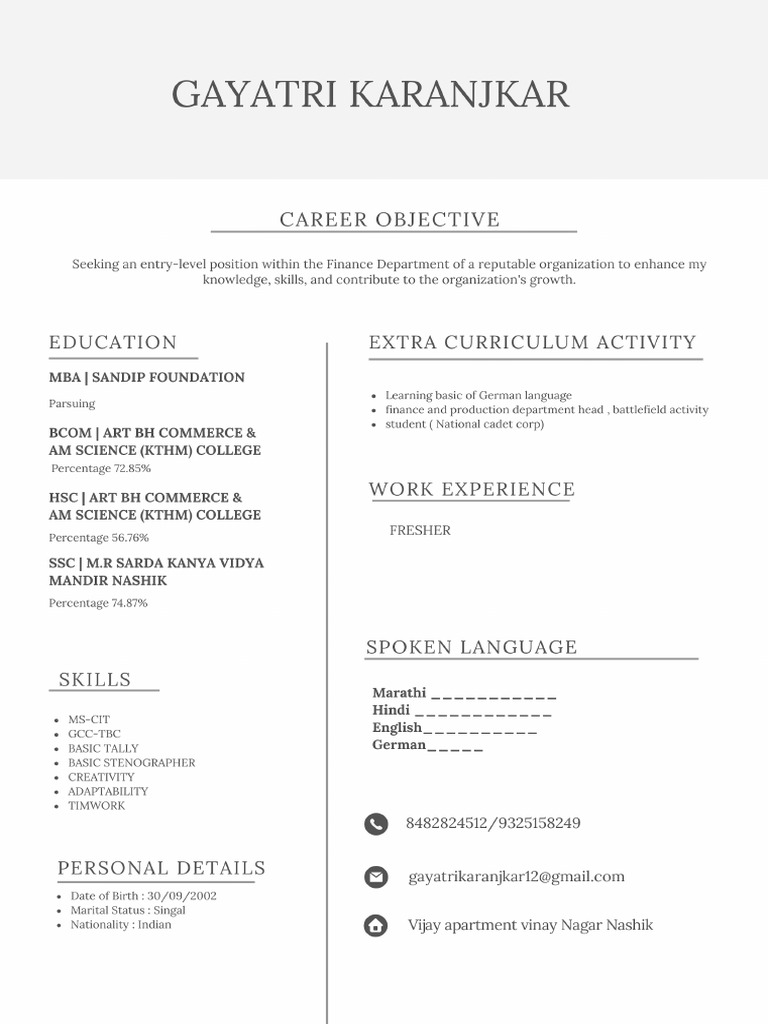 Gray and White Simple Clean Resume_20240615_193633_0000 | PDF