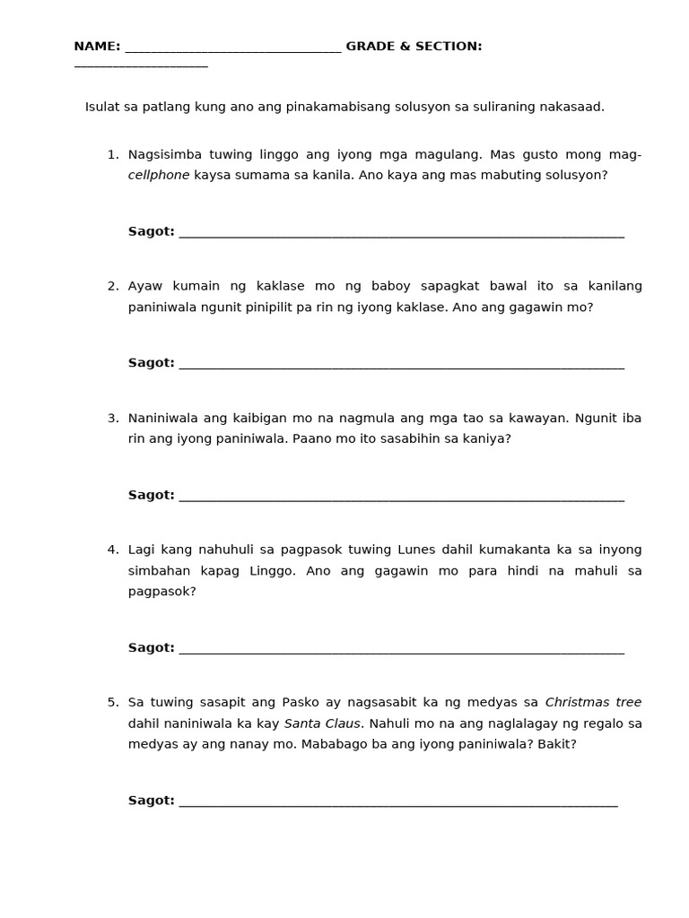 Grade 4 Filipino Quarter 3 | PDF
