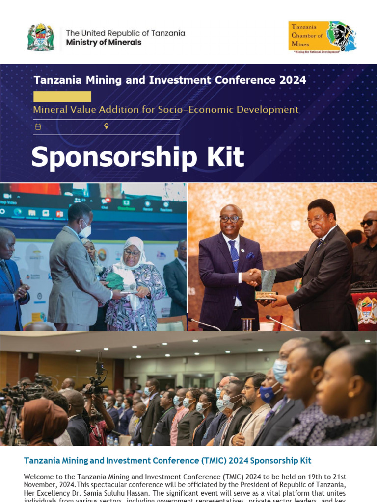 Tanzania Mining and Investment Conference sponsor kit- 2024 | PDF ...