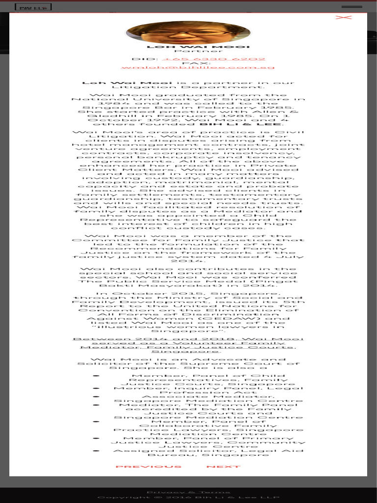 People Bih Li & Lee LLP | PDF