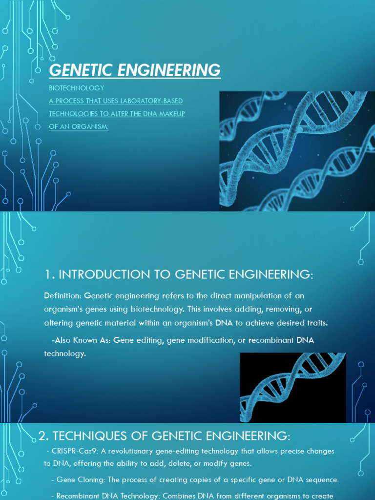 Genetic Engineering | PDF