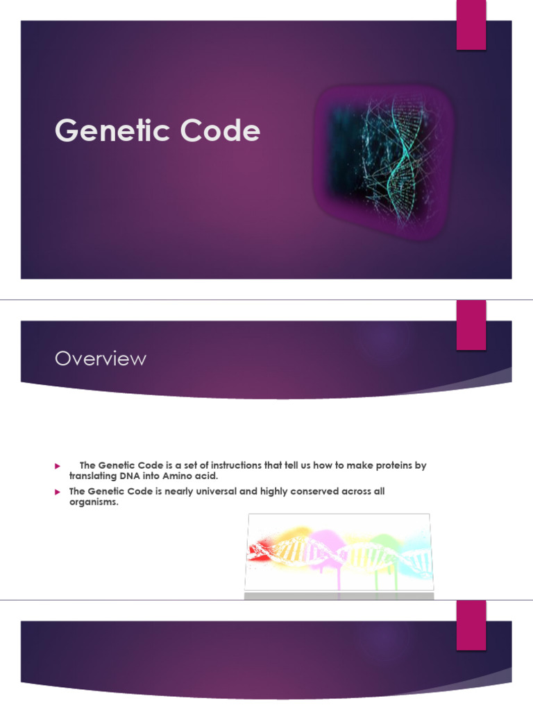 Genetic Code 2 | PDF | Genetic Code | Dna