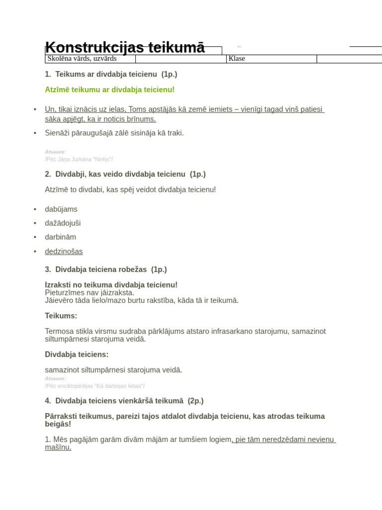 8kl-PD-Konstrukcijas Teikumā-2020-12-02-Uzd - LV (Izpildīts) | PDF