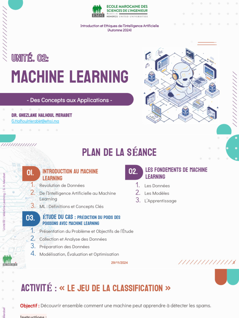 Introduction au Machine Learning | PDF | Apprentissage automatique ...