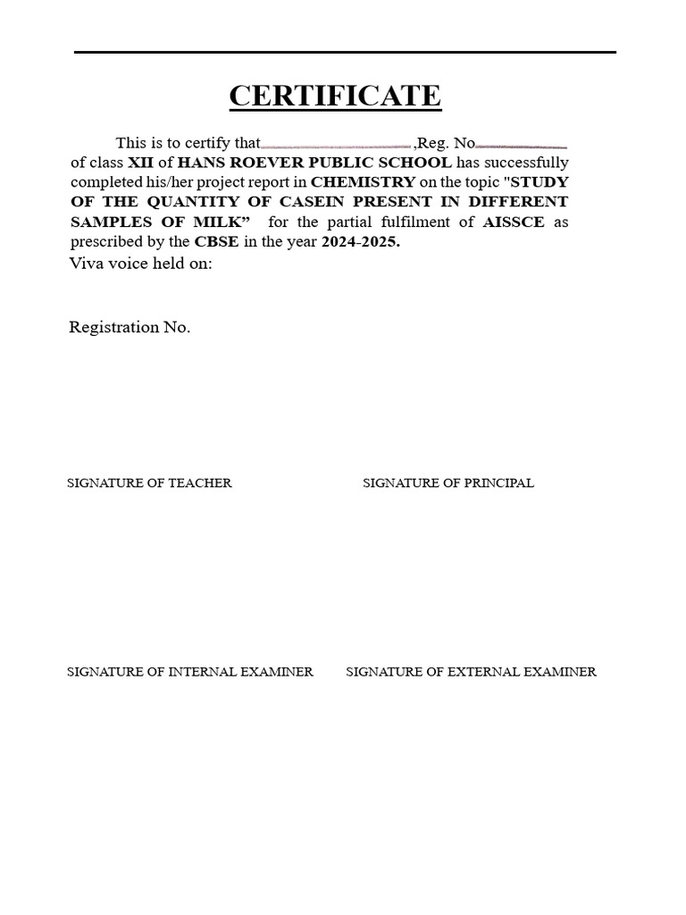 Che Certificate | PDF