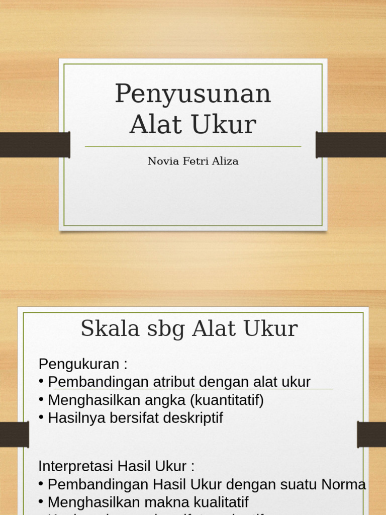 Skala SBG Alat Ukur | PDF