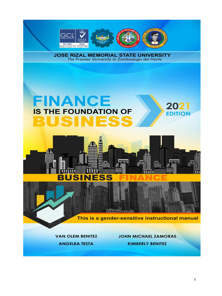 Business Finance Module Revised As of June 2022 | PDF | Learning