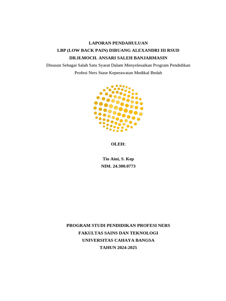 LP LBP ALEXANDRI 3 Revisi | PDF