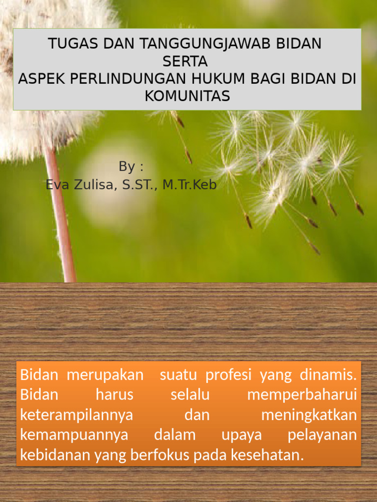Tanggung Jawab dan Perlindungan Hukum Bidan | PDF