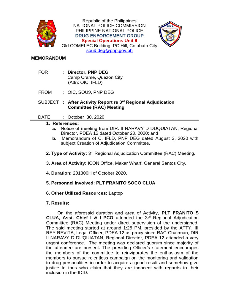 3rd PRO12 Regional Adjudication Commettee RAC | PDF | Philippines ...