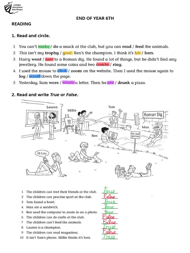 End of Year 6TH | PDF